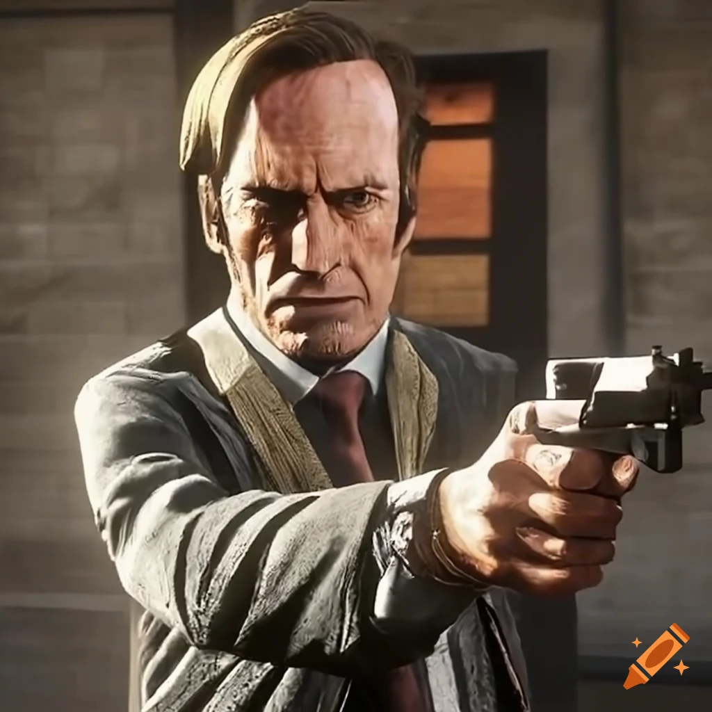 Crossover of better call saul in red dead redemption