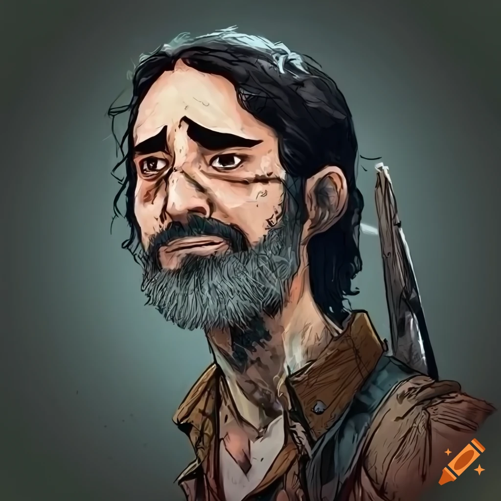 Digital art of jimmy donaldson in the style of the walking dead on Craiyon