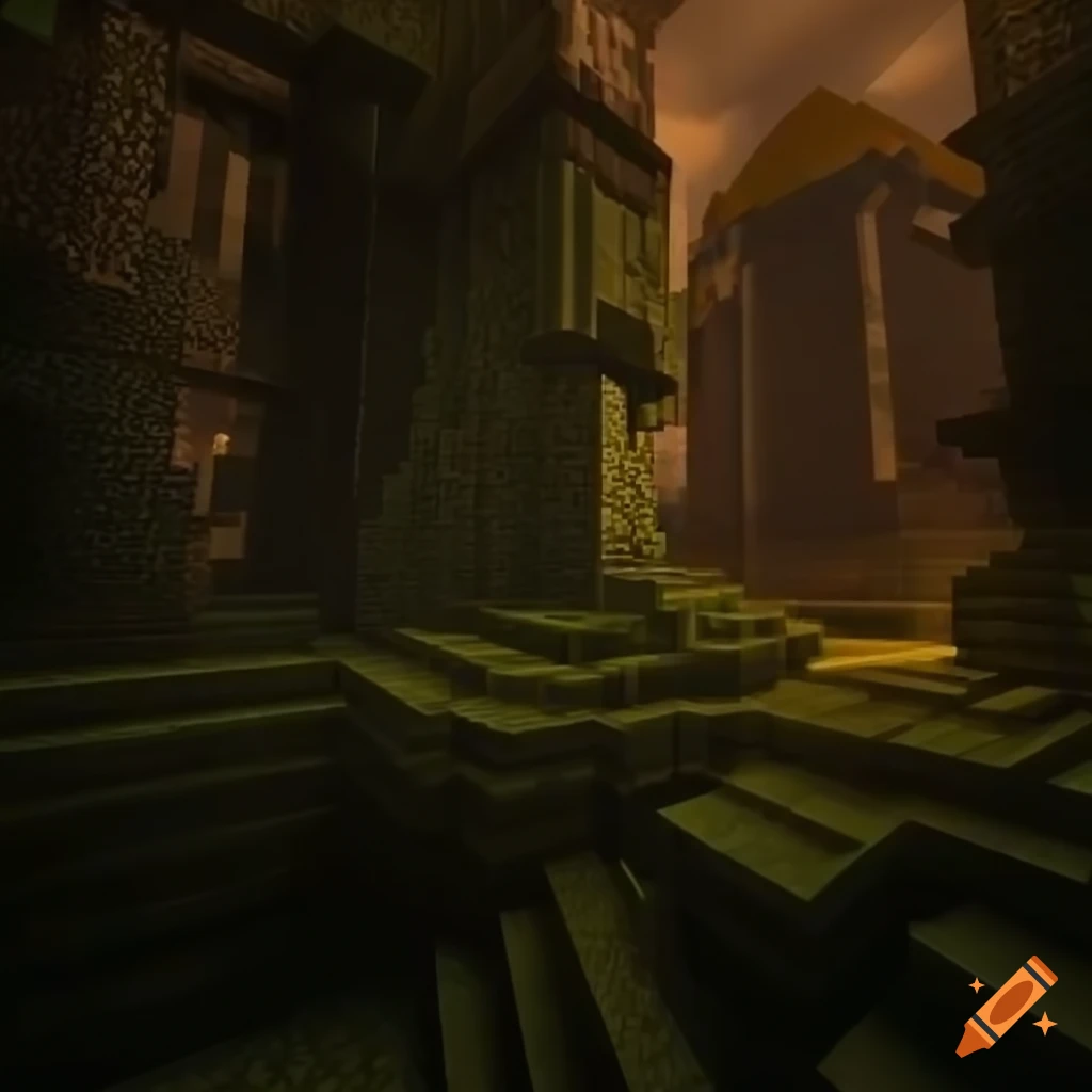 Minecraft realms logo on Craiyon