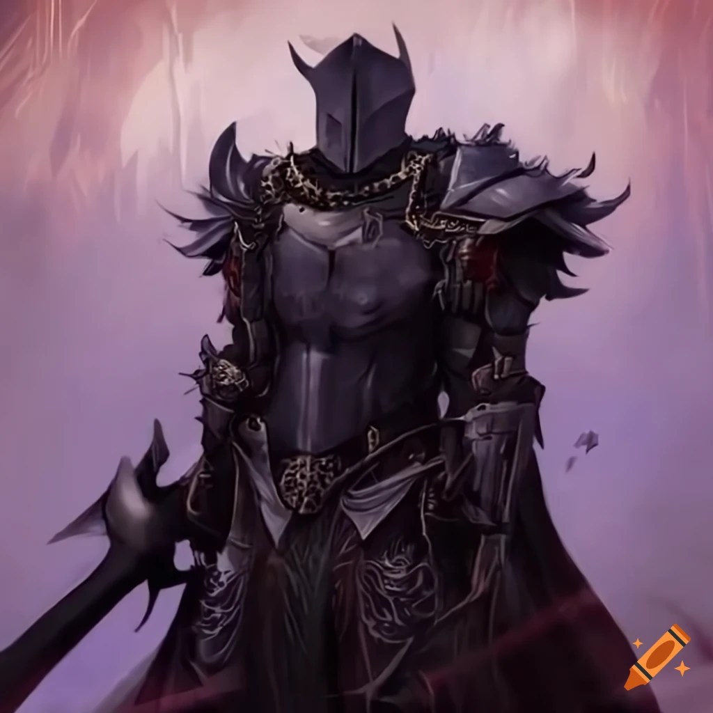 Image of a giant knight on Craiyon