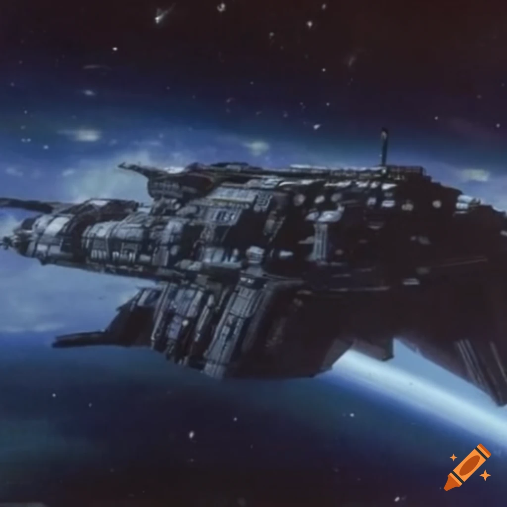 Chris foss inspired space ship fleet