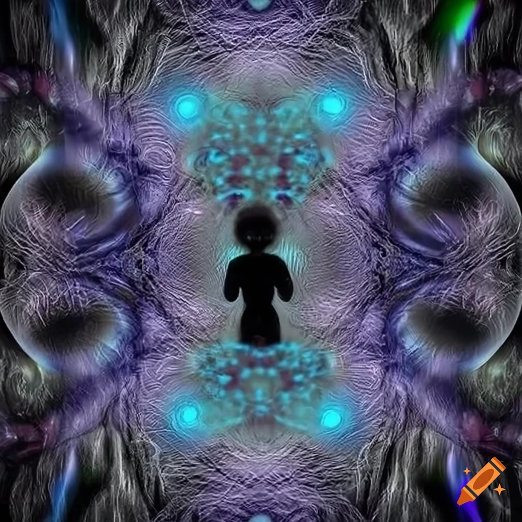 Artwork of tachyon particles emitting an infinity pulse on Craiyon