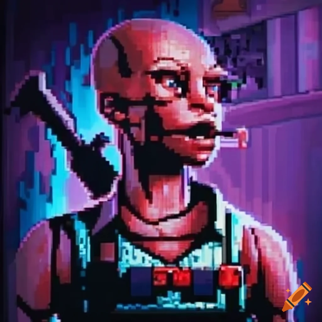 Character avatar from hotline miami game on Craiyon