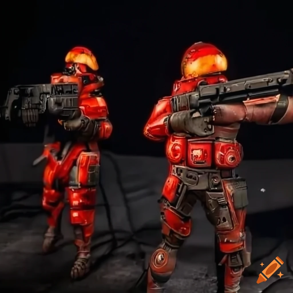 Crimson order soldier on Craiyon