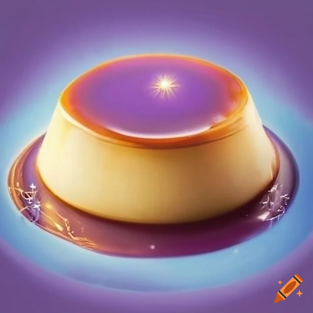 Delicious caramel flan on Craiyon