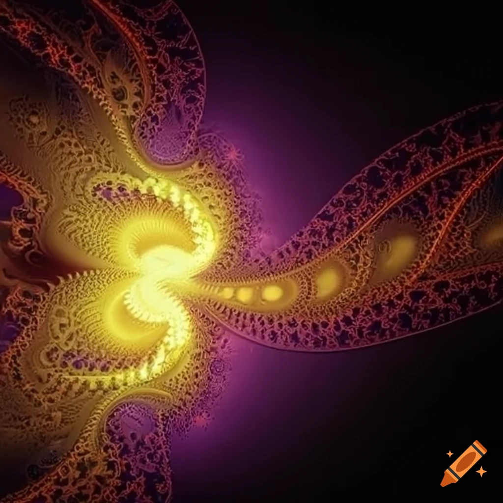 Abstract artwork of an infinite fractal on Craiyon