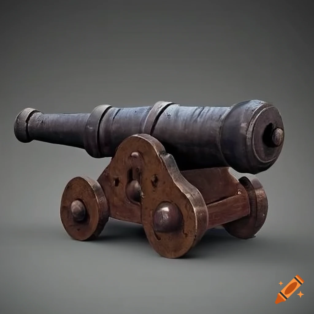 Picture of a pirate cannon on Craiyon