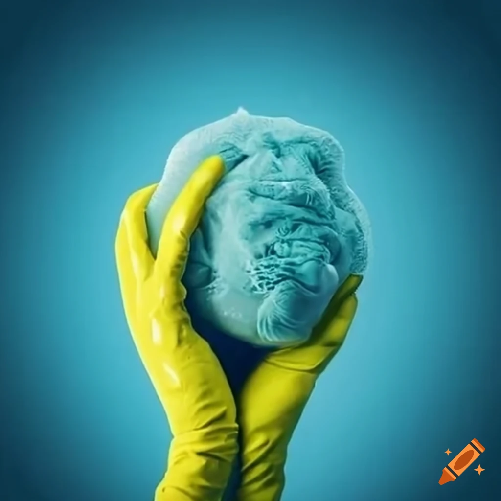 Image of a cleaner multitasking with multiple hands