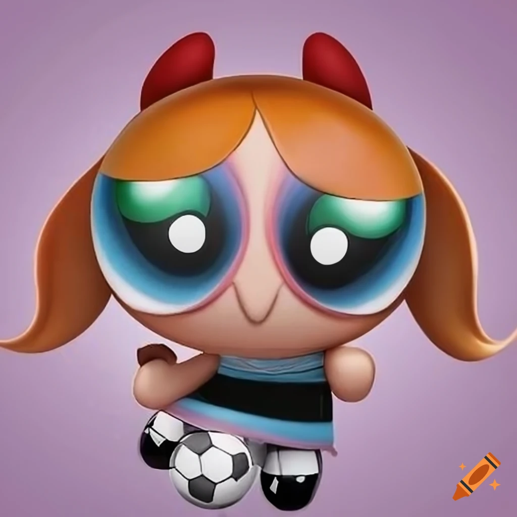 3d pop idol power puff girls posing in a mobile game studio on Craiyon