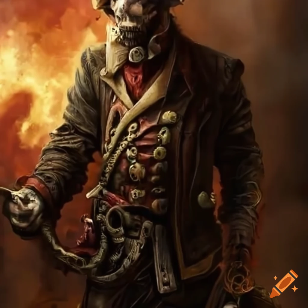 Imagen de un zombie steampunk on Craiyon