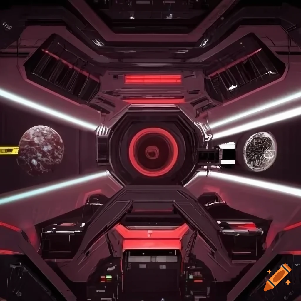 Sith space cruiser interior on Craiyon