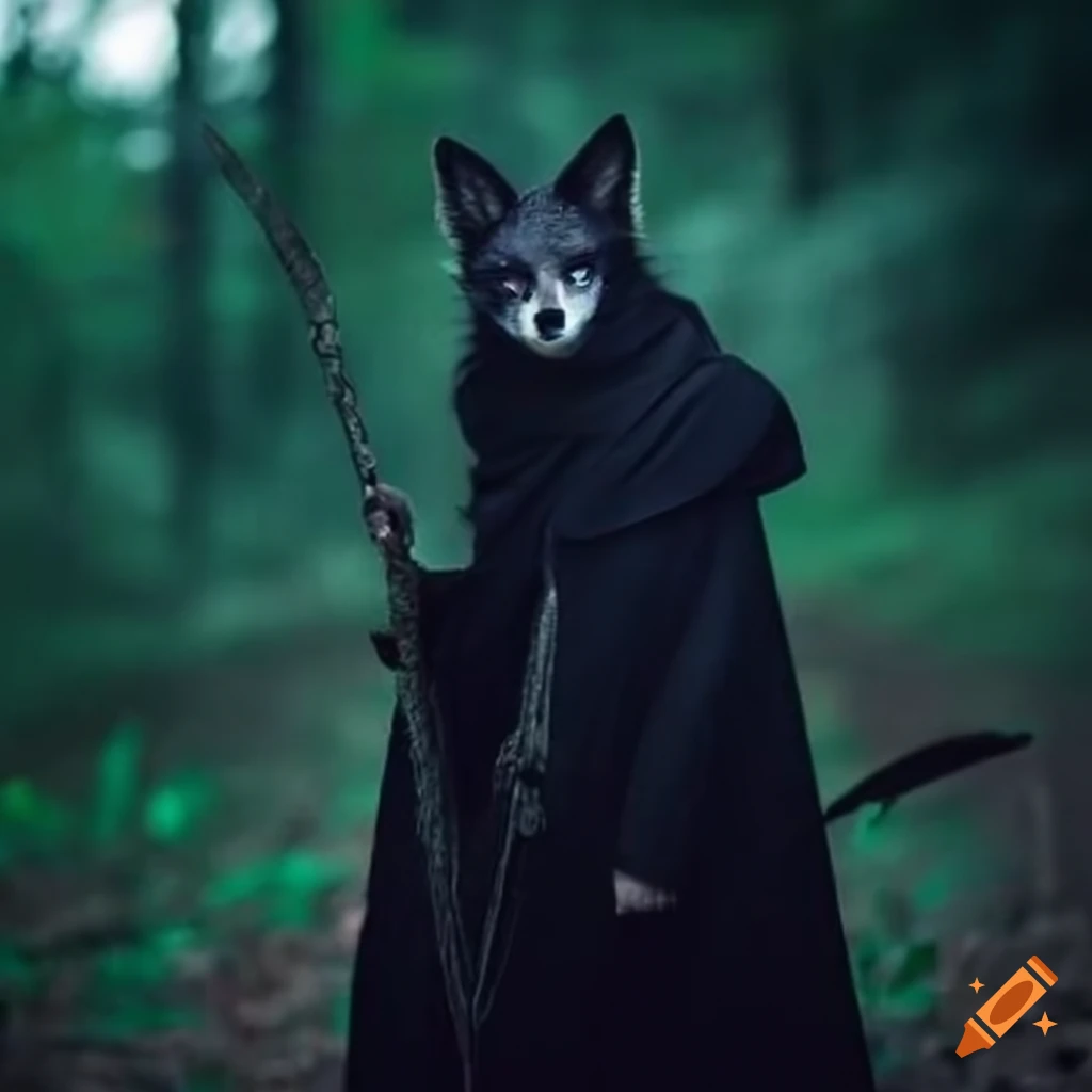 Image of a dark fox from a wizard's world