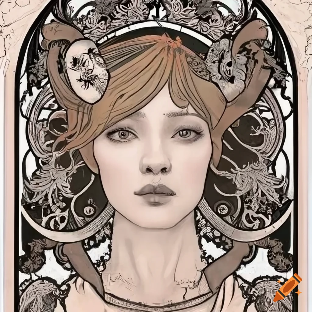 Mucha-style poster of Bérénice by Jean Racine on Craiyon