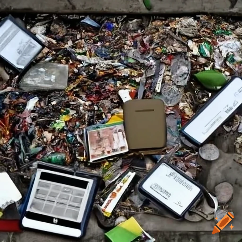 E waste management website with educational content on Craiyon
