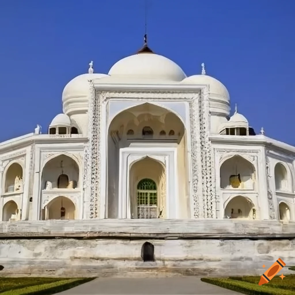 Full frontal view of mughal mahal white house whitemarsh lynnewood on ...
