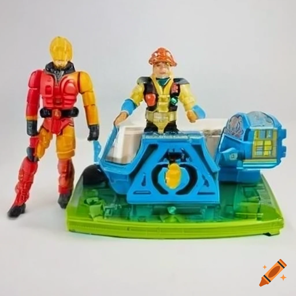 Retro sci-fi action figure playset