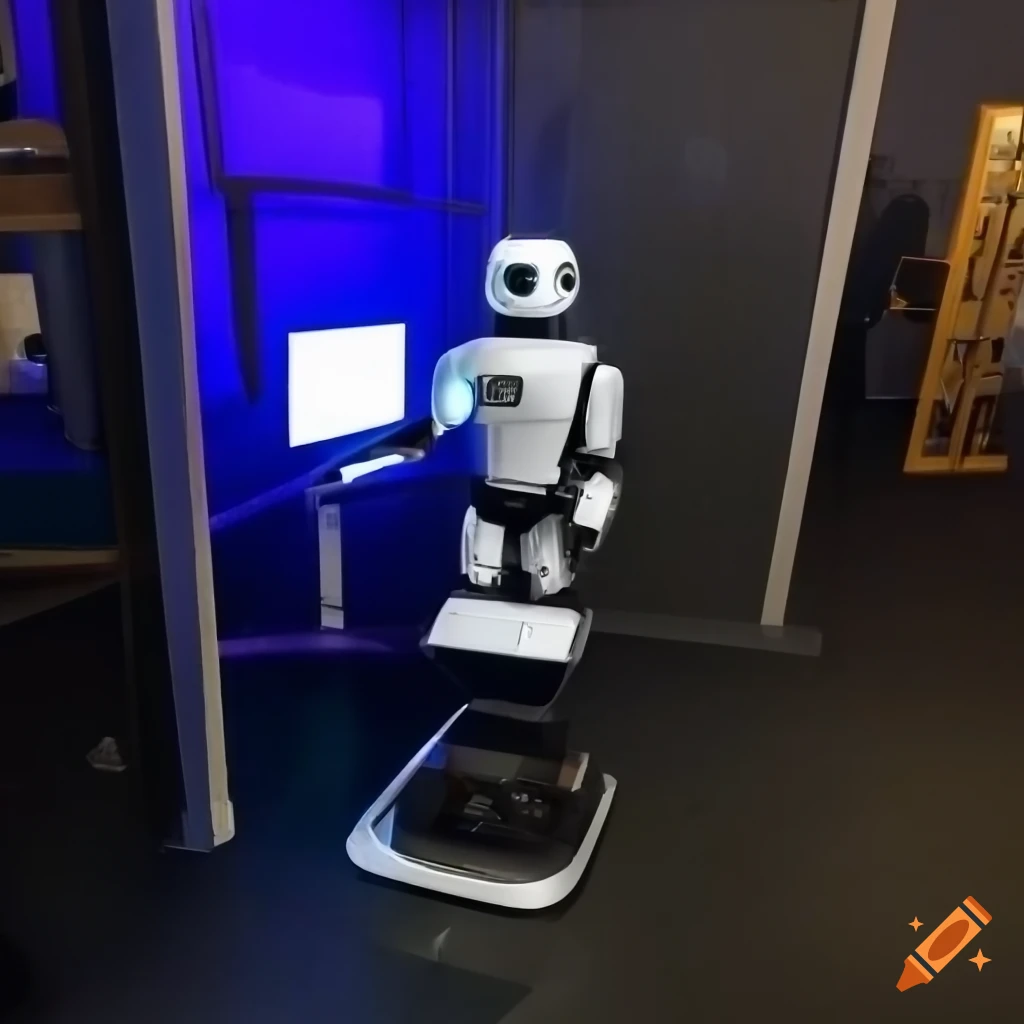 Indoor robot in an office setting on Craiyon
