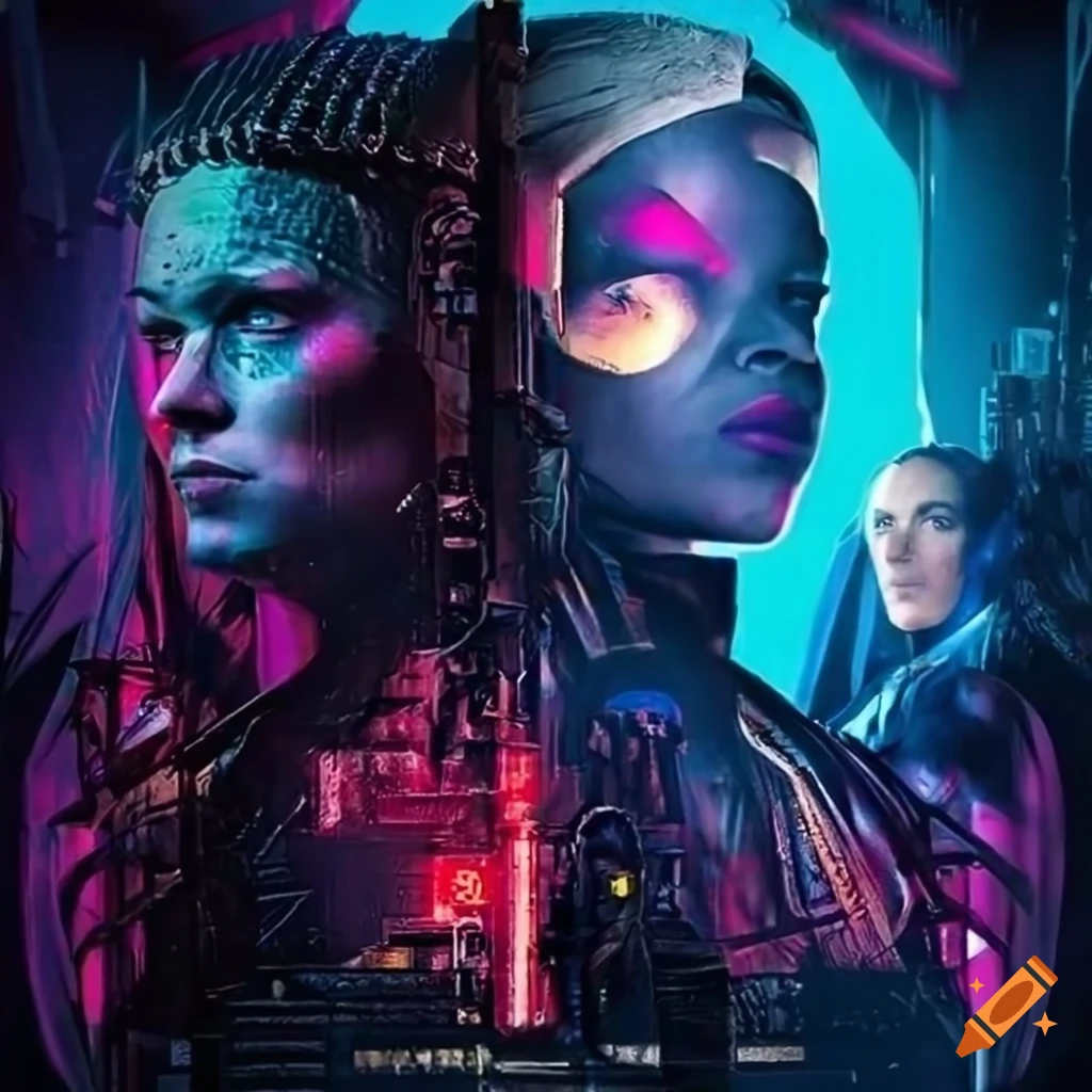 Cyberpunk x-men movie poster