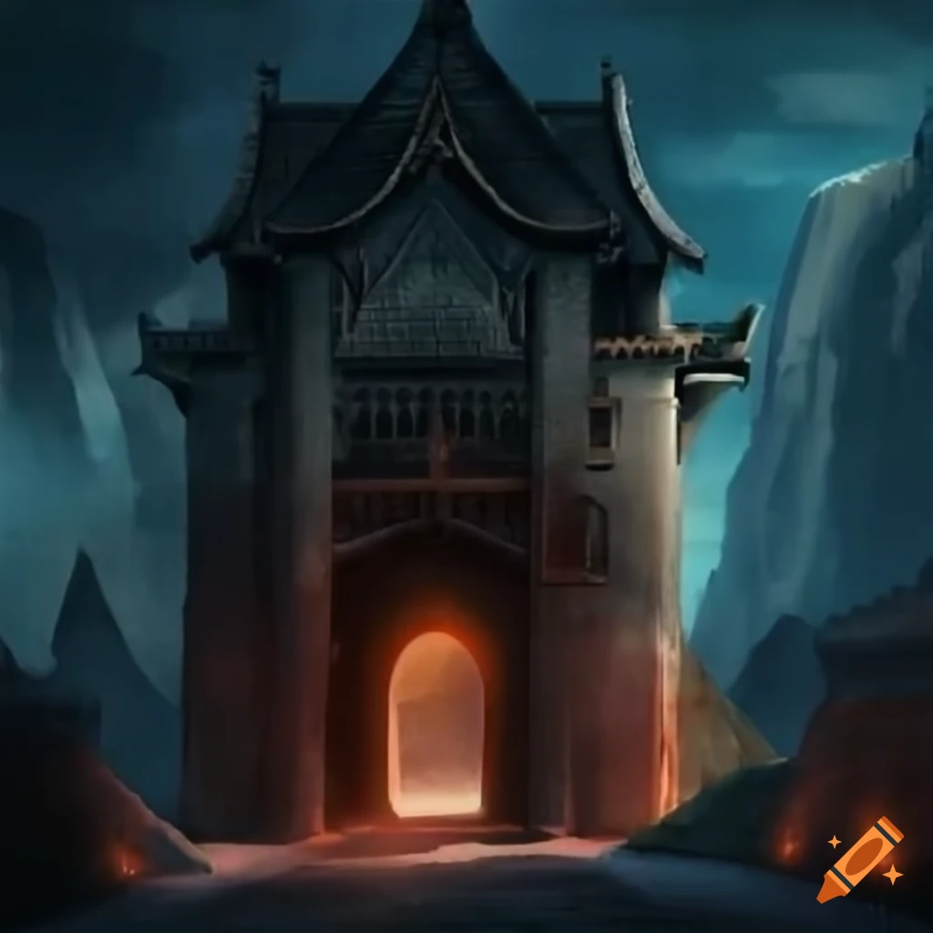 Castle gate on Craiyon