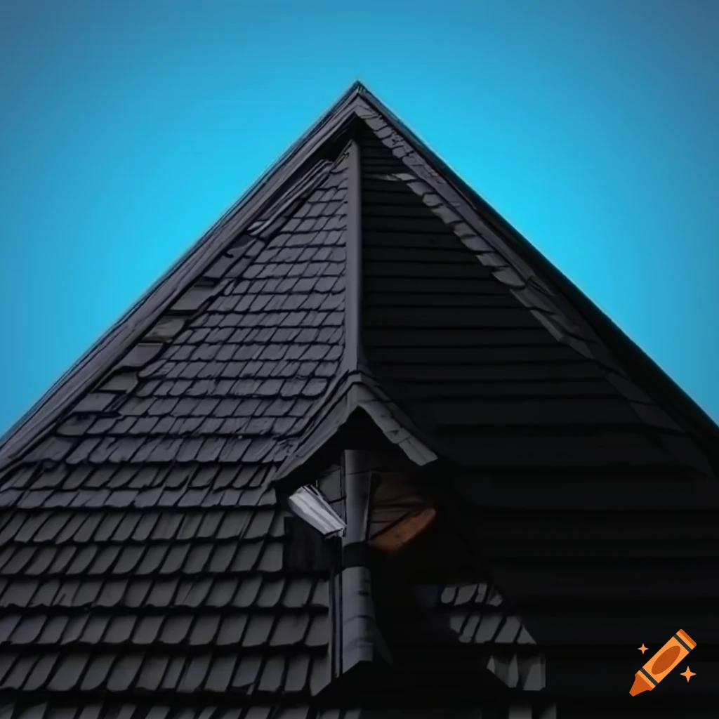 Japanese roof tiles texture on Craiyon