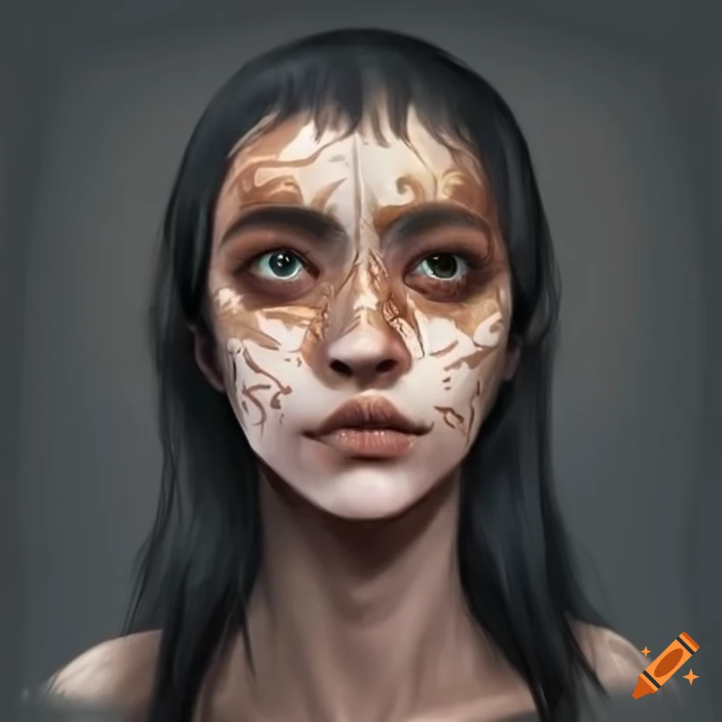 Sketch of a girl with stars in her eyes on Craiyon