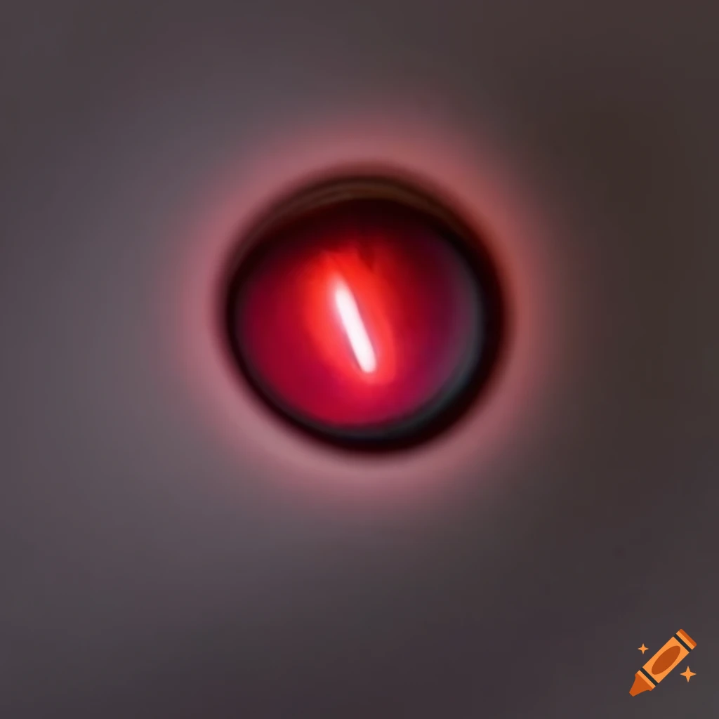 Close-up of a red cat's eye on Craiyon