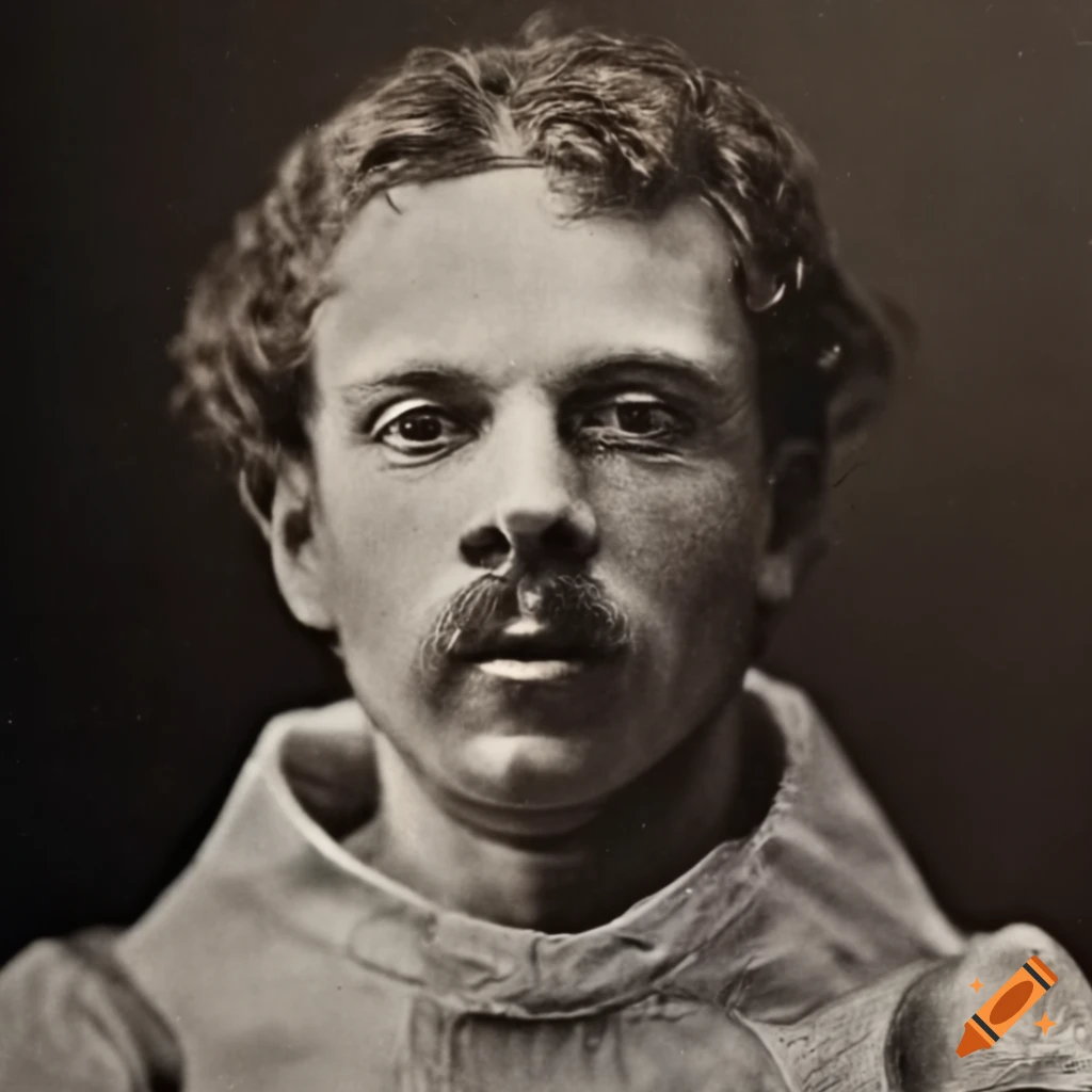 Portrait of charles crump, a footballer from 1880 on Craiyon