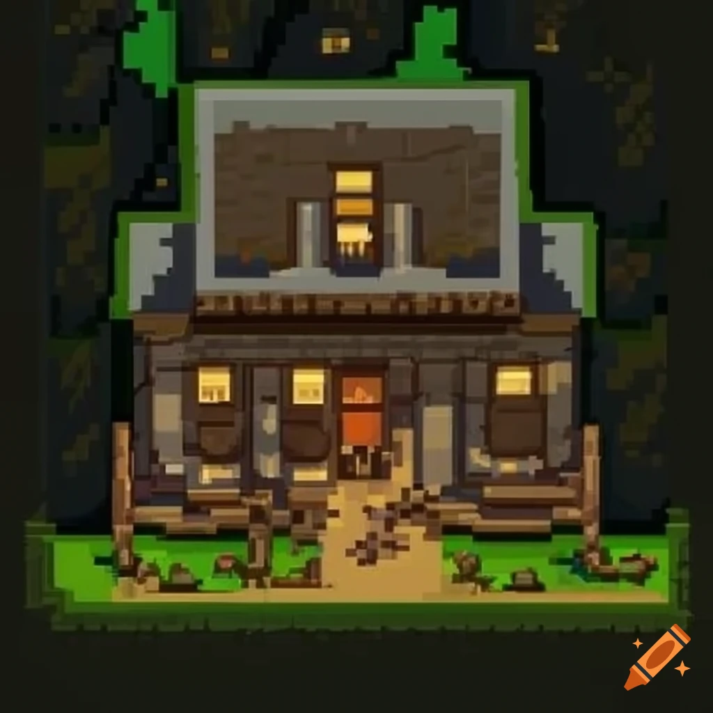 2d Pixel Art House