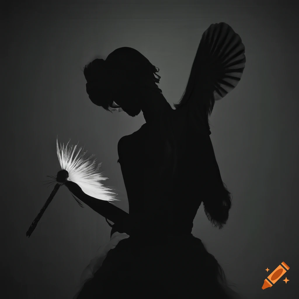 Black and white photo of glamorous performers holding feather fans on ...