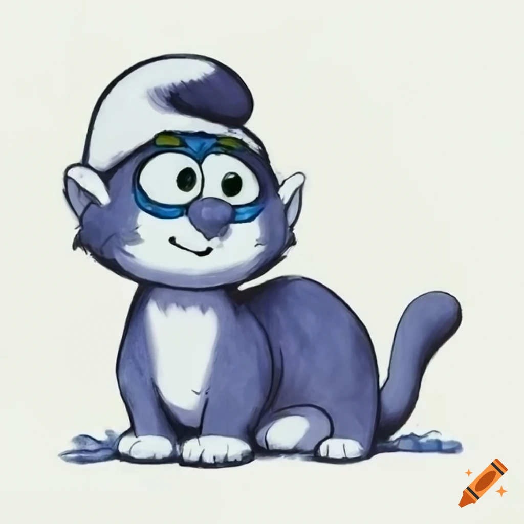Smurf cat on Craiyon