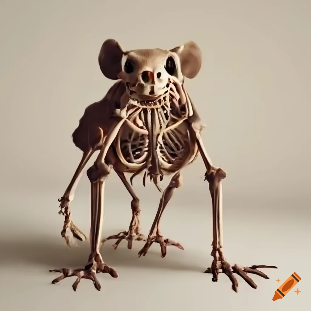 Skeleton rat on Craiyon