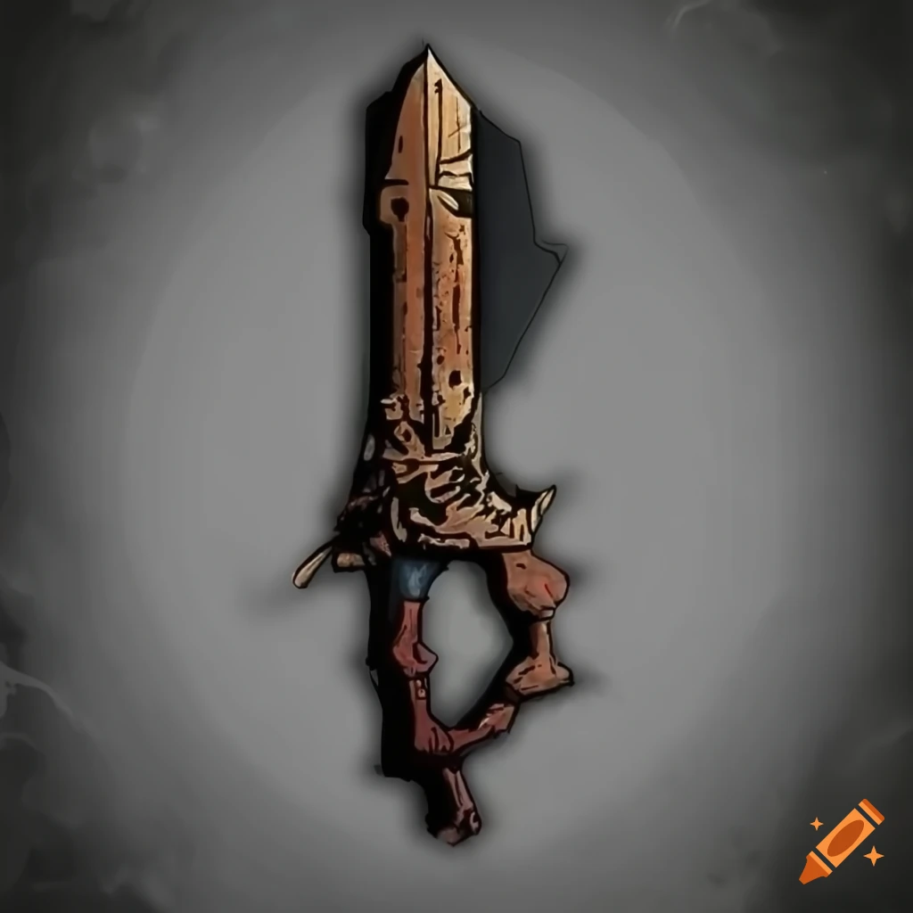 Fantasy artwork of a conan movie-inspired sword on Craiyon