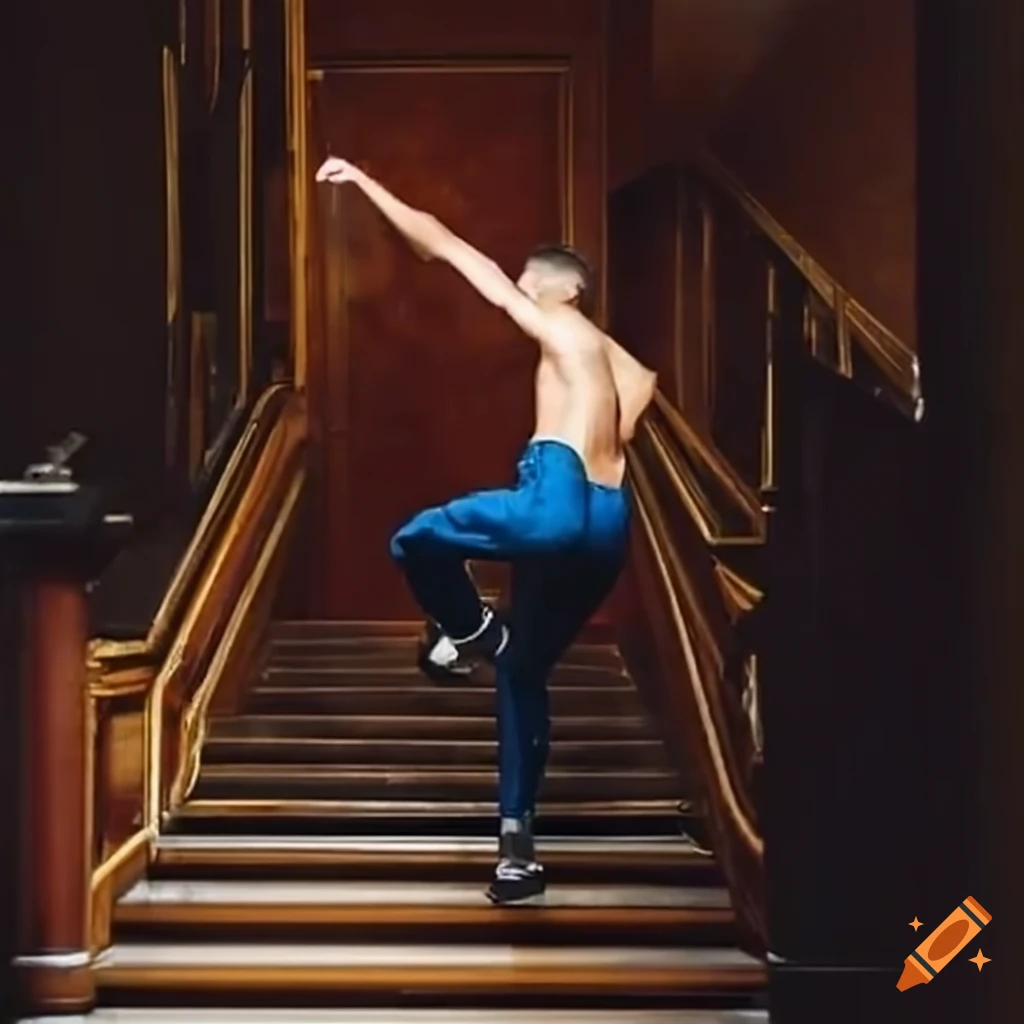 Falling down the stairs
