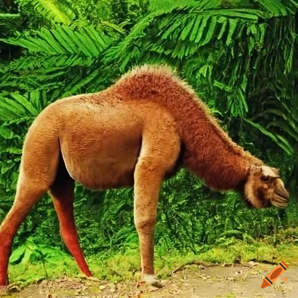 Camel in the rainforest