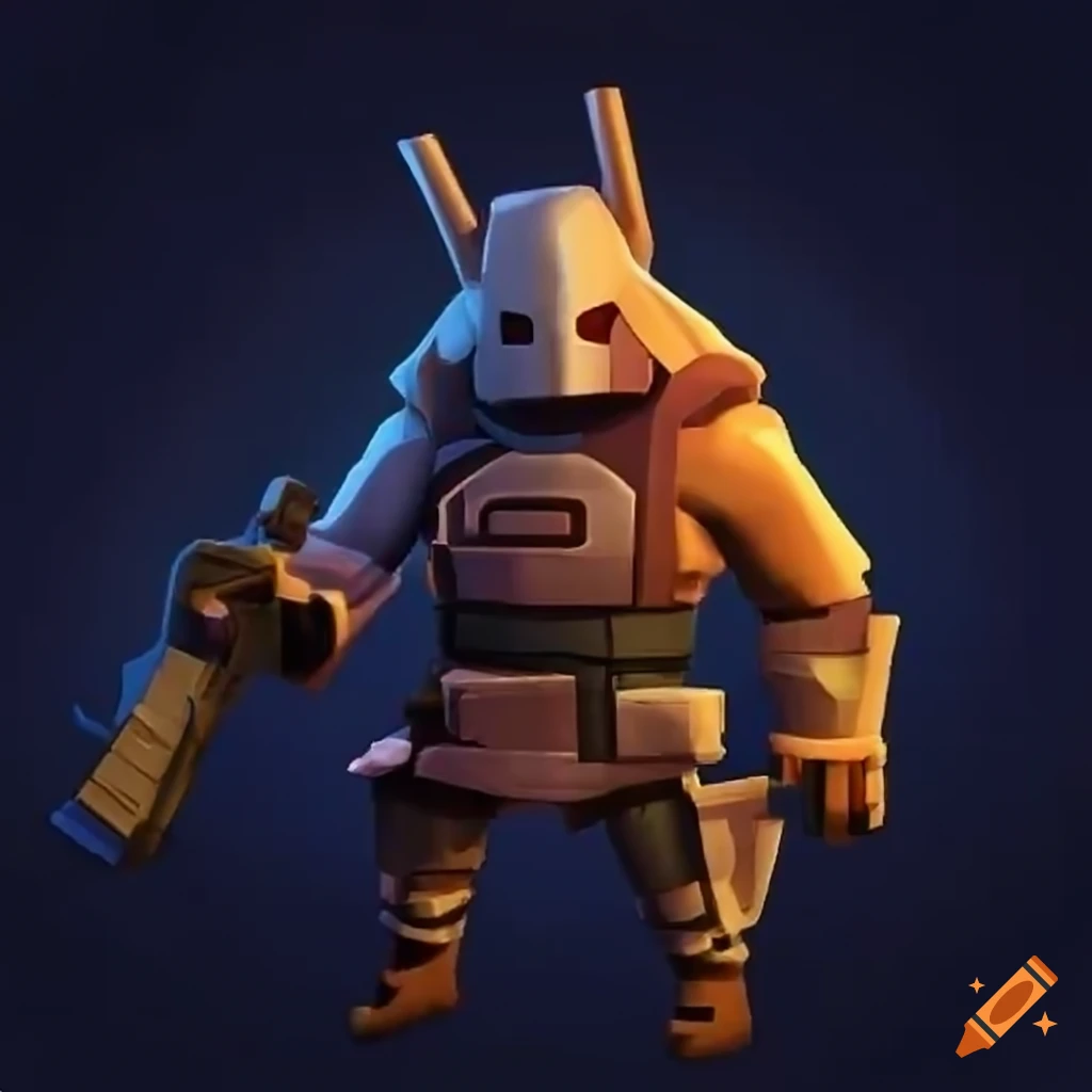 Power armor from fallout 4 in clash royale art on Craiyon