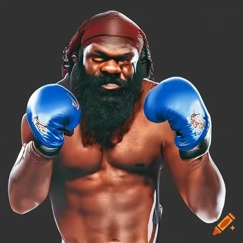 Boxing gloves of Kimbo Slice on Craiyon