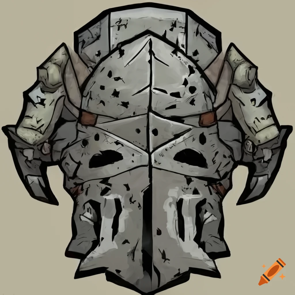 Minimalistic old-school rpg stronghold logo banner on Craiyon