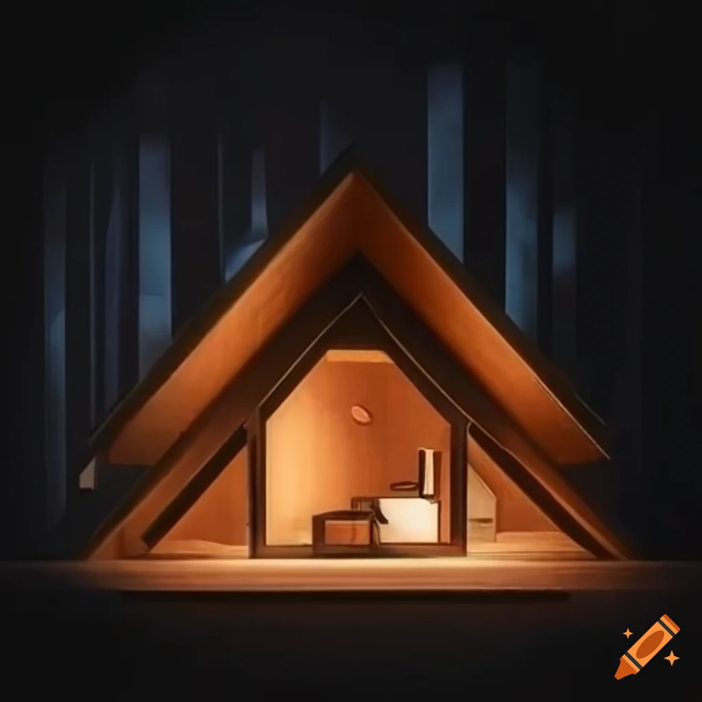 Cozy living space in a magical house on Craiyon