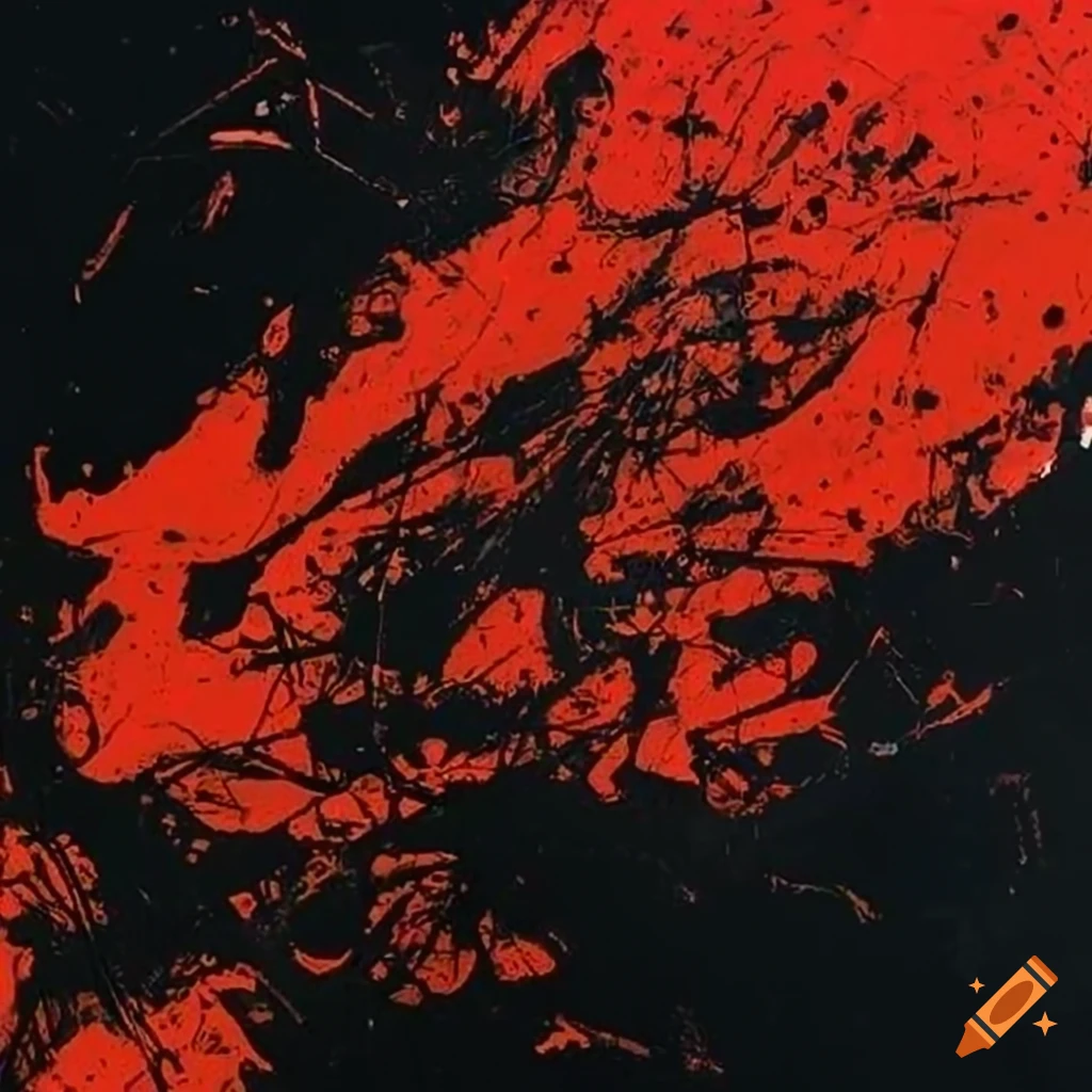 Abstract painting by jackson pollock