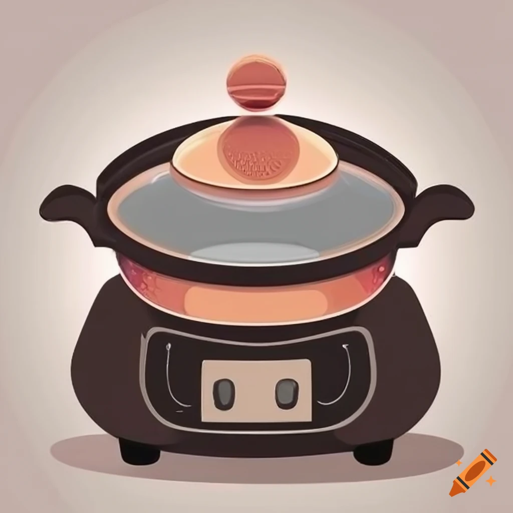 Elegant soup cooker with delicate color on Craiyon