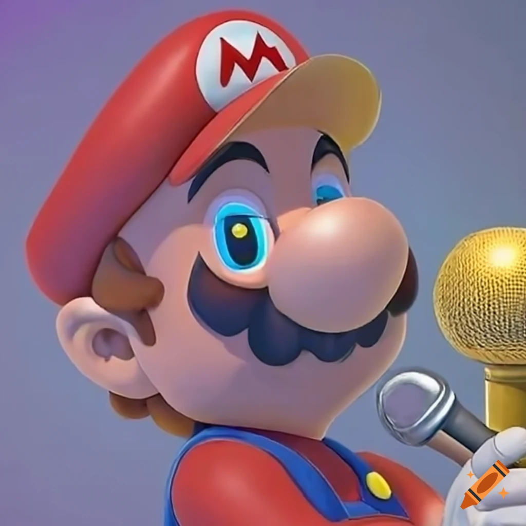 Mario smoking a joint on Craiyon