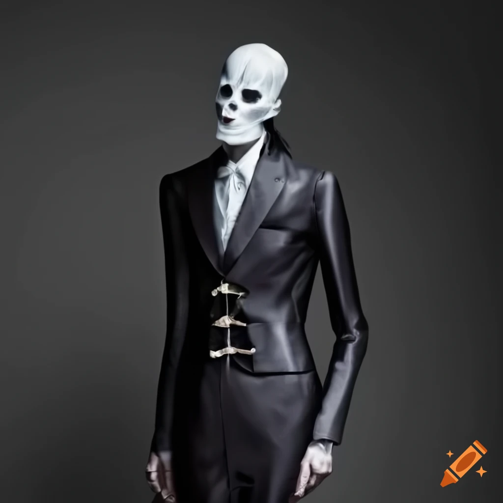 Skeletons wearing suits on Craiyon