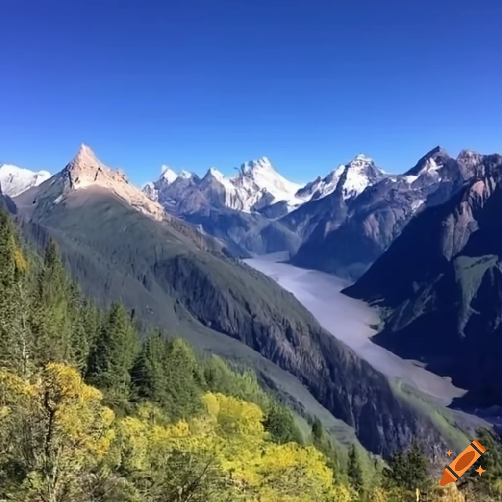 Scenic view of mountains