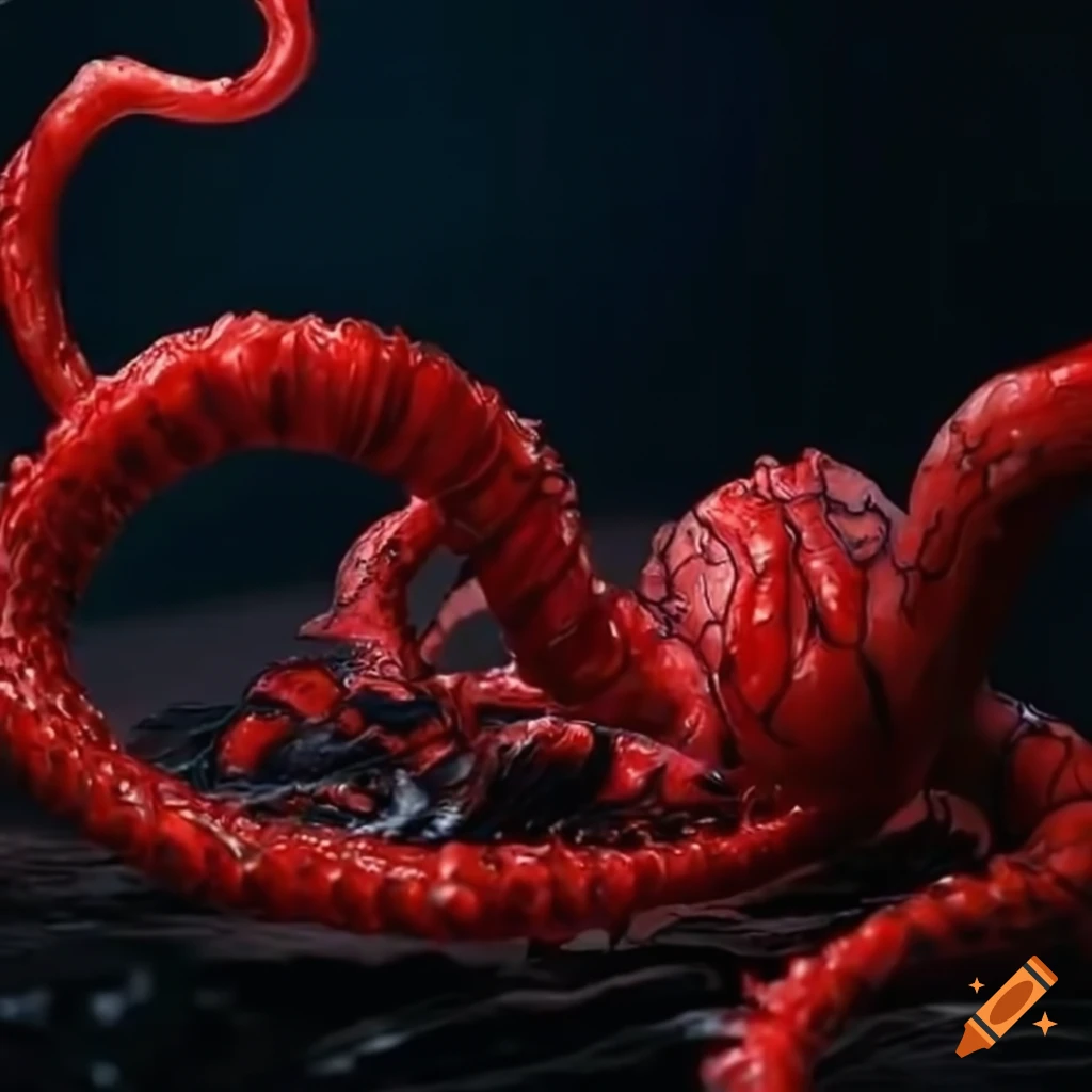 Superhero in a dark red costume with a comic book style on Craiyon