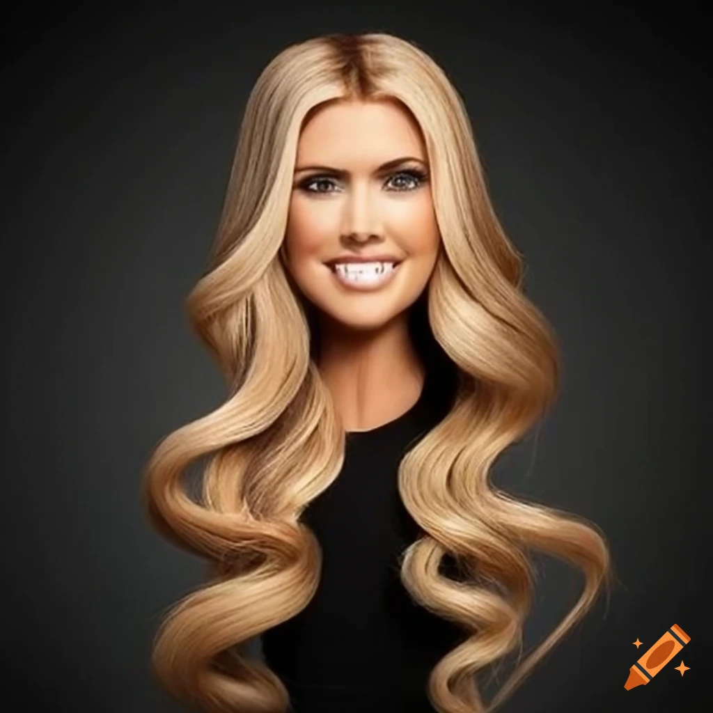 Christina El Moussa styling head for long hair enthusiasts on Craiyon