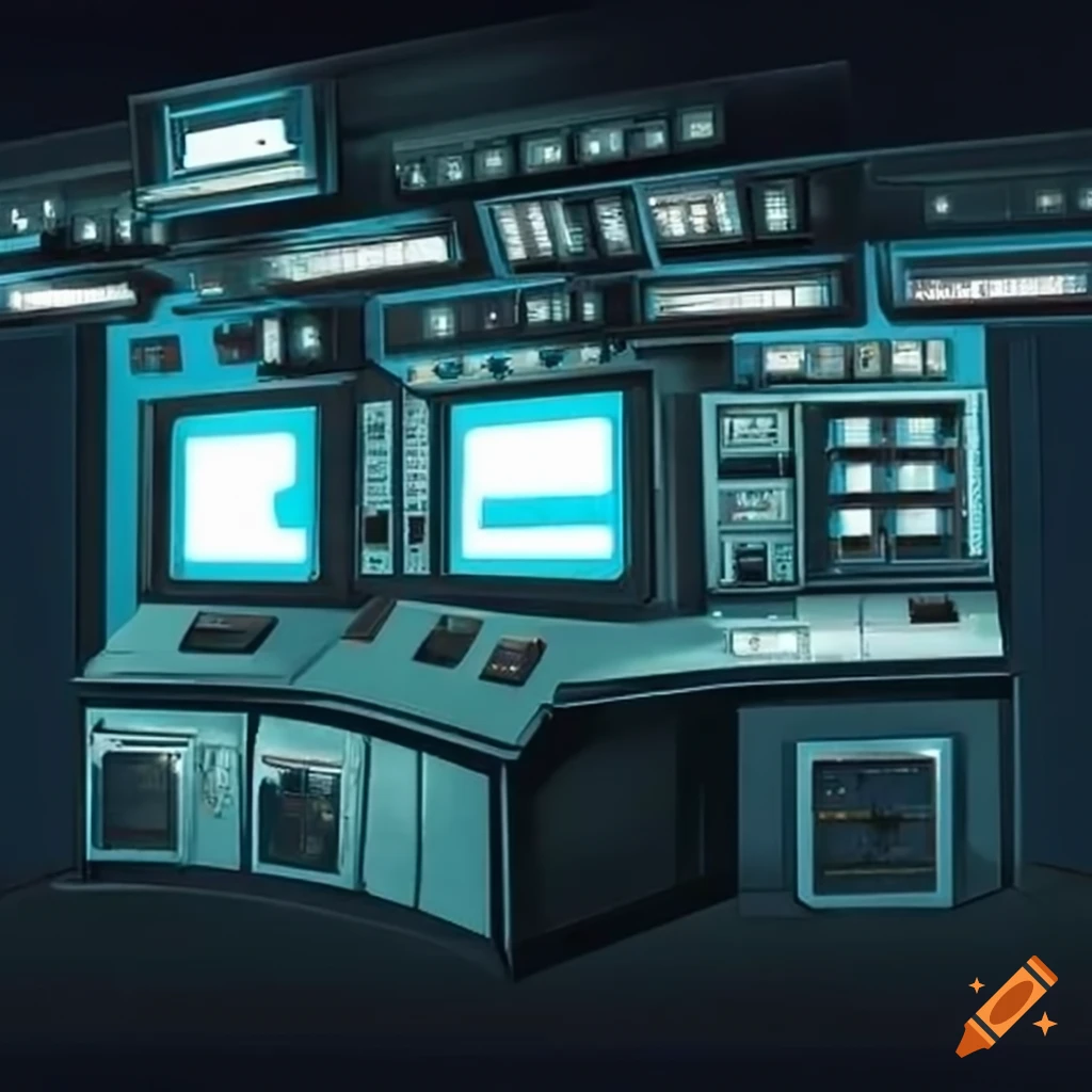 Highly detailed photo-realistic technical drawing of a server room on ...
