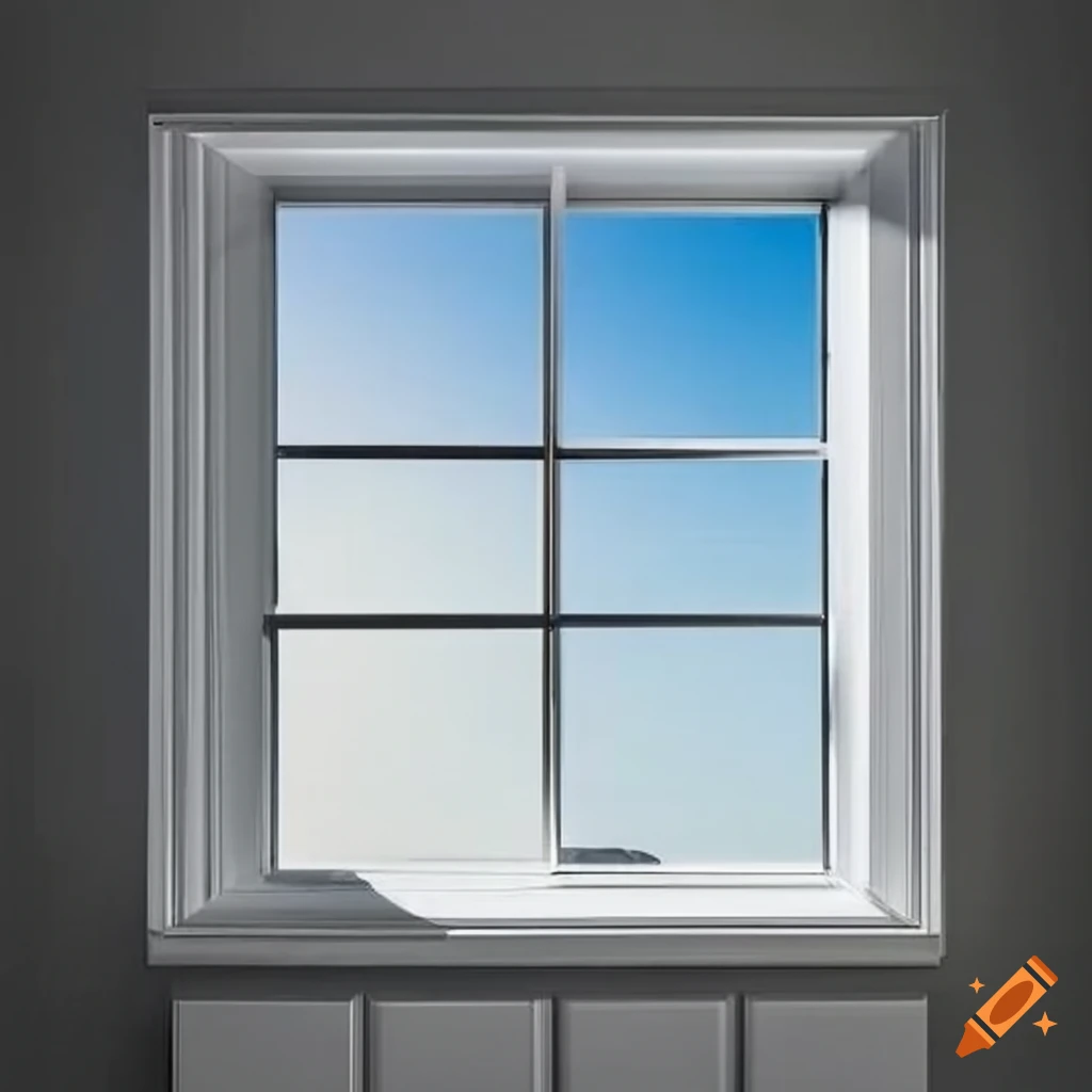 Minimalistic white window design on Craiyon