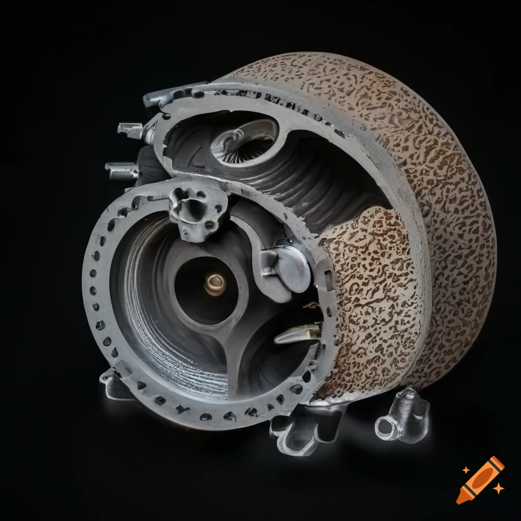 Complex gear drive train on Craiyon