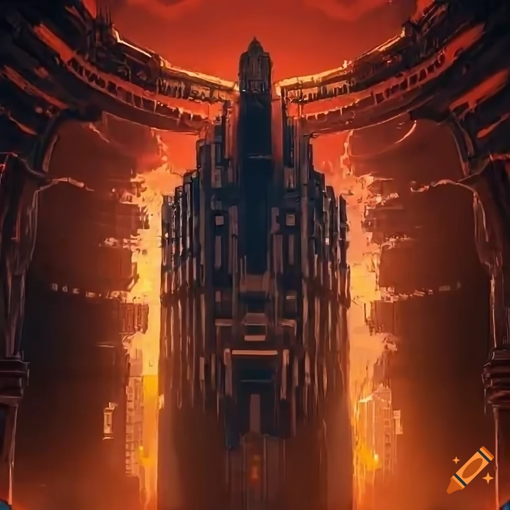 Dystopian concept art on Craiyon