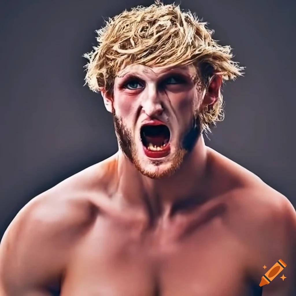 Logan paul paper cutout on Craiyon